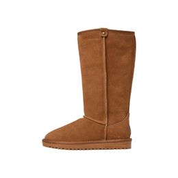 Pepe Jeans Damen Bootsschuh "ankle boots DISS HERITAGE W", Gr. 38cognac braun, 100% Rindsvelours, Schuhe