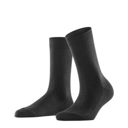 Falke Damen Socken "Family", Gr. 39, schwarz, Obermaterial: 92% Baumwolle CO. 7% Polyamid PA. 1% Elasthan EL., glatt, Socken
