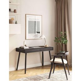 Schreibtisch WOODMAN, B:120cm H:77,5cm T:60cm, schwarz, B&uuml;ro, Tische, "Carson", Breite 120 cm, Schubladen mit Push-to Open, FSC