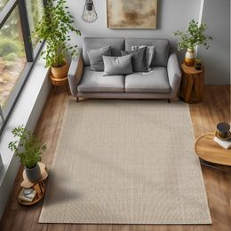 Ayyildiz Teppiche Teppich &raquo;LOOM 4300 , auch als L&auml;ufer und in Rund&laquo; rechteckig 7 mm H&ouml;he Kurzflor, grobe Schlingen Struktur, pflegeleicht, strapazierf&auml;hig beige 
