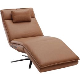Sch&ouml;ner Wohnen Kollektion Relaxsessel, B:83cm H:56cm T:153cm, braun, SCH&Ouml;NER WOHNEN-KOLLEKTION, 100% Leder, Wohnzimmer, Sessel, "Belize, Ergonomischer Liege-Luxus zum