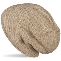 styleBREAKER Damen Strickm&uuml;tze "Strick Beanie M&uuml;tze mit Thermo-Fleece", braun, Modisch, 100% Polyacryl PAN. Futter: 100% Polyester PES., M&uuml;tzen