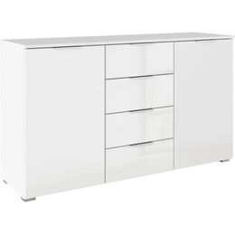 Kombikommode OTTO HOME, B:120cm H:81cm T:42cm, wei&szlig;, Holzwerkstoff, Schlafzimmer, Sideboards, "Sideboard Kombikommode Schubladenkommode AGORDO mit