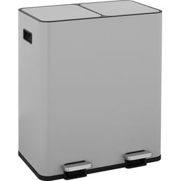 OTTO HOME M&uuml;lleimer "Garrin, Soft Close, m. 2 F&auml;chern, Fassungsverm&ouml;gen 2x15 L bzw. 2x30 L", B/H/T: 54,5cm x 66,8cm x 39,1cm, grau, K&uuml;che, M&uuml;lleimer,