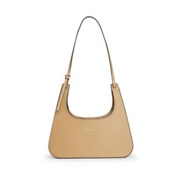 Tommy Hilfiger Damen Schultertasche "TH MODERN SHOULDER BAG", beige, Lederimitat, Taschen, Umh&auml;ngetasche, Handtasche, Tragetasche mit Logopr&auml;gung
