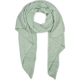 styleBREAKER Damen XXL-Schal "Asymmetrischer unifarbener Web Schal", gr&uuml;n, Modisch, Obermaterial: 100% Viskose CV., Modet&uuml;cher