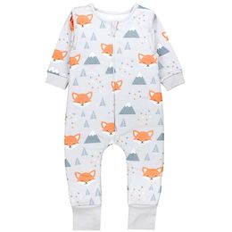 TUPTAM Babyschlafsack "Schlafsack mit F&uuml;&szlig;en Babyschlafs&auml;cke mit Beinen und &Auml;rmel", L: 122cm, orange, Schlafs&auml;cke