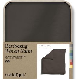 Bettbezug Schlafgut, B:200cm L:200cm, beige, Mako-Satin, Obermaterial: 100% Baumwolle, Bettbez&uuml;ge, "Woven Satin", besonders dicht gewebt, Mix &