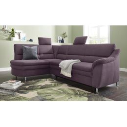 Sit & More Ecksofa SIT & MORE, B:250cm H:90cm T:175cm, grau, Luxus-Microfaser (90% Polyester, 10% Polyamid);Flachgewebe (100% Polyester);Struktur (100%