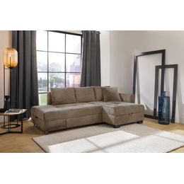 Jockenh&ouml;fer Ecksofa, B:247cm T:109cm, beige, JOCKENH&Ouml;FER GRUPPE, Korpus: 100% Polyester;Kissen: 100% Polyester, Wohnzimmer, Sofas, "Fantasy L-Form, B: 247 cm,