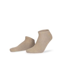 Hudson Herren Sneakersocken "ONLY 2-PACK", Gr. 39, beige, Baumwollmischung, Socken, Komfortbund mit weitem Fu&szlig;ausschnitt