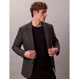 Calvin Klein Herren Strickpullover "LS 100% MERINO CREW 14GG", schwarz, Gr. L, unifarben, Strick, Obermaterial: 100% Wolle, Pullover, Mit