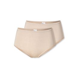 Schiesser Damen Midislip "Modal Essentials", Gr. 36, beige, Single Jersey, Obermaterial: 80% Modal, 10% Elasthan, 10% Polyester, Unterhosen,