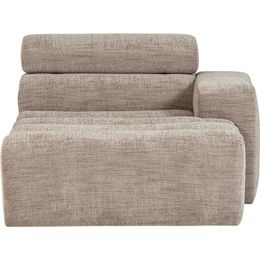Sofaelement Woood, B:109cm H:86cm T:173cm, beige, Polsterelemente, "Novi Bezug mit verstellbarer Nackenst&uuml;tze B 109 x T 173 x H 86 cm", Tragkraft 120