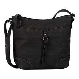 Tom Tailor Damen Umh&auml;ngetasche "Imeri", schwarz, Polyurethan, Polyurethan (PU), clean, gepflegt, unifarben, Taschen, weiches Lederimitat mit
