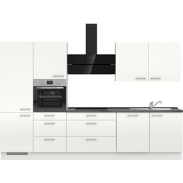 K&uuml;chenzeile Nobilia, B:330,3cm H:216,6cm T:60cm, wei&szlig;, Komplettk&uuml;chen-Sets, ""Laser II", NEU: individuell anpassbar mit gratis Profi-Beratung",
