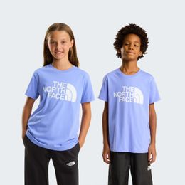 The North Face M&auml;dchen T-Shirt "TEEN EASY REGULAR SS TEE", blau, Gr. S, Obermaterial: 60% Baumwolle, 40% Polyester, Shirts, f&uuml;r Jugendliche, Kurzarm,
