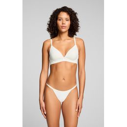 Puma Damen Soft-BH "Puma WOMEN MICROFIBER SOFT PADDED BRA 1P", Gr. 70warm wei&szlig;, Mikrofaser, Obermaterial: 70% Polyamid, 30% Elasthan, BHs, mit