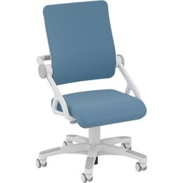 Paidi Kinderstuhl &raquo;YVO in verschiedenen Farben, mitwachsend & ergonomisch&laquo; () waschbare Bez&uuml;gen, tiefen- & h&ouml;henverstellbarer Schreibtischstuhl blau 