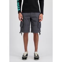Herren Shorts "Jet Short", grau, Gr. 31, Alpha Industries, Obermaterial: 100% Baumwolle, Hosen