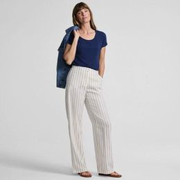LANDS' END Shirt aus Baumwolle/Modal-Mix mit Ballettausschnitt f&uuml;r Damen, Damen, size: regular, Blau, Baumwolle/Baumwoll-Mischung/Baumwolle Modal, by Lands' End