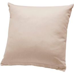 Primera Kissenbezug &raquo; Luxus-Satin Kissenbezug&laquo; Passend zu unserer Luxus-Satin Bettw&auml;sche beige Mako-Satin, 100% Baumwolle, Mako-Satin B/L: 40cm x 40cm, 2 Stk.
