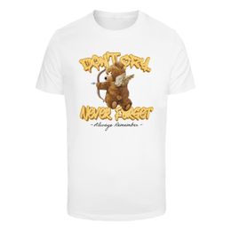 MisterTee Herren T-Shirt "MisterTee Herren Don't cry never forget Tee", wei&szlig;, Gr. XL, bedruckt, 100% Baumwolle, Shirts