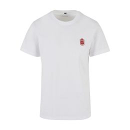 MisterTee Herren T-Shirt "MisterTee Herren Have A Drink Tee EMB", wei&szlig;, Gr. XS, bedruckt, 100% Baumwolle, Shirts