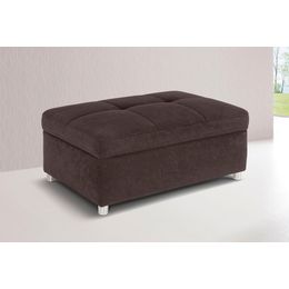 Polsterhocker OTTO HOME, B:98cm H:42cm T:68cm, braun, Struktur fein (95% Polyester, 5% Polyamid);Luxus-Microfaser ALTARA NUBUCK (100%
