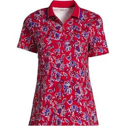 LANDS' END Supima-Poloshirt f&uuml;r Damen, Damen, size: regular, Rot, Baumwolle, by Lands' End