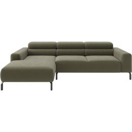 Home Affaire Ecksofa &raquo;Ecksofa, L-Form, incl. Kopfteilverstellung, Breite 258 cm&laquo; wahlweise elektrische Sitztiefenverstellung grau 95% Polyester, 5% 