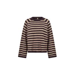 soyaconcept Damen Strickpullover "Soya Concept Sweater SC-ORLEAN", braun, Gr. XL, Obermaterial: 74% Polyacryl, 24% Polyester, 2% Elasthan, Pullover