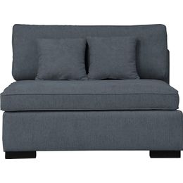 Sofa-Mittelelement Home Affaire, B:120cm H:86cm T:130cm, blau, 100% Polyester, Polsterelemente, "Skara XXL", Modul XXL - zum eigenen Zusammenstellen,