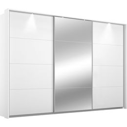 Schwebet&uuml;renschrank Rauch, B:278cm H:233cm T:64cm, wei&szlig;, Holzwerkstoff, Schr&auml;nke, "Kleiderschrank Schrank Garderobe W&auml;scheschrank Ankleide KULMBACH",