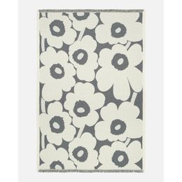 Marimekko Wohndecke &raquo;UNIKKO JACQUARD&laquo; 150x220 cm grau Obermaterial: 100% Baumwolle B/L: 150cm x 220cm