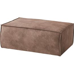 Hocker OTTO HOME, B:102cm H:42cm T:69cm, braun, 100% Polyester, Wohnzimmer, Hocker, "SHERWOOD Vintage Lederoptik Polsterhocker", passend zur