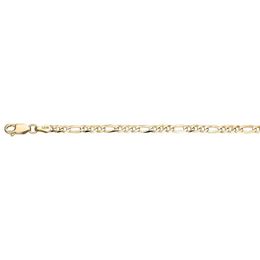 Firetti Armkette &raquo;Schmuck Geschenk Silber 925 Figarokettengliederung ca. 3,2 mm breit&laquo; Made in Germany gold 19cm, Silber 925 (Sterlingsilber)