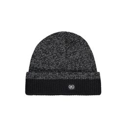 Lerros Herren Skim&uuml;tze "Strickm&uuml;tze in Melange-Twistoptik", schwarz-wei&szlig;, Materialmix, M&uuml;tzen