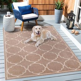 Sanat Teppich &raquo;Berlin, auch als L&auml;ufer und in Rund&laquo; rechteckig 6 mm H&ouml;he In -und Outdoor geeignet, robust und pflegeleicht beige Kunstfaser B : 200cm 1 Stk.