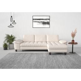 Sit & More Ecksofa SIT & MORE, B:275cm H:88cm T:172cm, beige, 100% Polyester, Wohnzimmer, Sofas, "Westham L-Form", Recamiere, mit oder ohne Schlaffunktion,