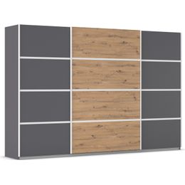 Kleiderschrank OTTO HOME, B:315cm H:210cm T:62cm, grau, Holzwerkstoff, Kinderzimmer, Schr&auml;nke, "Mehrzweckschrank Aktenschrank M&ouml;bel Mietswohnung
