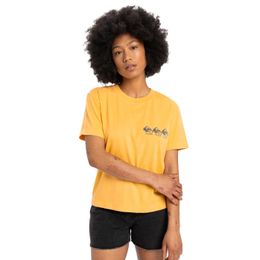 Quiksilver Damen Funktionstop "Standard", gelb, Gr. XS, Obermaterial: 100% Baumwolle., Tops