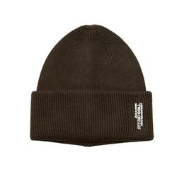 Jack & Jones JACK & JONES Herren Beanie "JACCOLL LONG BEANIE NOOS", braun, bedruckt, Strick, Viskosemischung, M&uuml;tzen