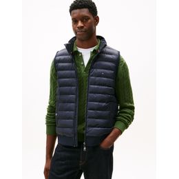 Tommy Hilfiger Herren Steppweste "MIX MEDIA", blau, Gr. XXL, Sweatware, Obermaterial: 72% Baumwolle, 28% Polyester, Westen, Stehkragen,