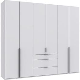 wimex Dreht&uuml;renschrank &raquo;Mugano&laquo; mit langen oder kurzen Griffen aus Metall, in vielen Breiten, 208 oder 236 cm hoch, Made in Germany Holzwerkstoff Wei&szlig;, B/H/