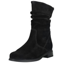 Gabor Damen Stiefel "Gabor Stiefel Veloursleder", Gr. 37, schwarz, Veloursleder, Schuhe