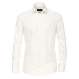 Casamoda Herren Businesshemd "Casamoda Businesshemd Langarm uni", beige, Gr. 43, unifarben, 100% Baumwolle, Hemden