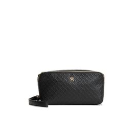 Tommy Hilfiger Herren Kulturbeutel &raquo;TH ICON DOUBLE WASHBAG MONO&laquo; Unisex Waschbeutel, Kosmetiktasche mit Allover-Logopr&auml;gung B/H/T: 23cm x 11cm x 9cm