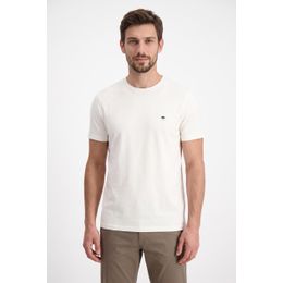 Fynch-Hatton Herren T-Shirtnew sanftes wei&szlig;, Gr. S, unifarben, Web, Obermaterial: 100% Baumwolle, Shirts, mit Logo Stickerei