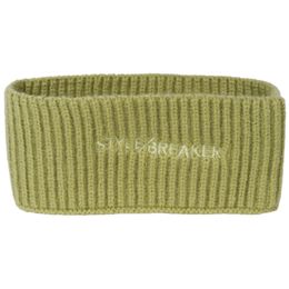 styleBREAKER Damen Stirnband "Strick Stirnband Rippenmuster", gr&uuml;n, Modisch, Obermaterial: 100% Polyester PES., M&uuml;tzen